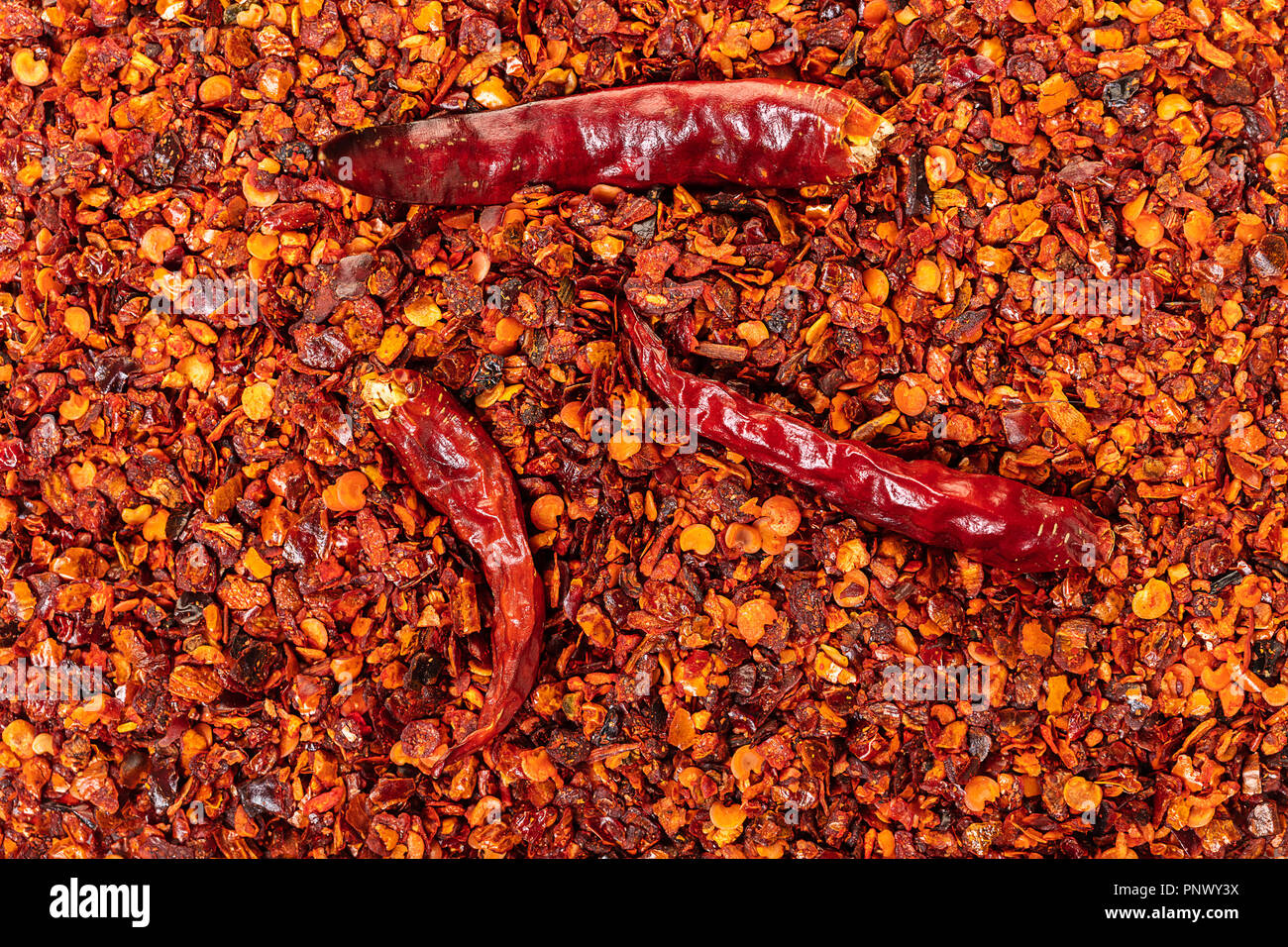 food background dry hot peppers closeup texture Stock Photo - Alamy