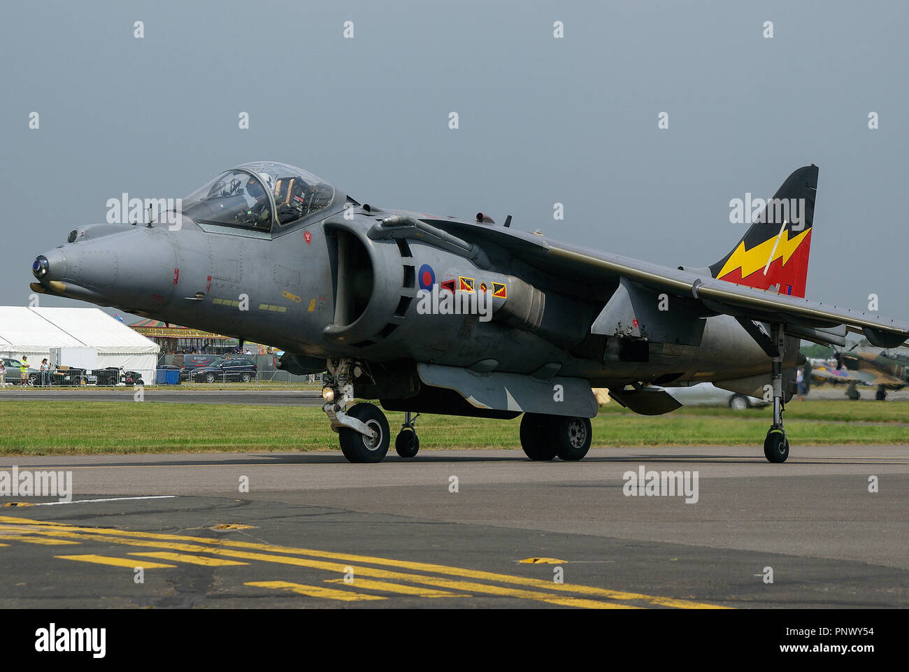 RAF, Royal Air Force BAe Harrier GR9 jump jet fighter plane at the ...