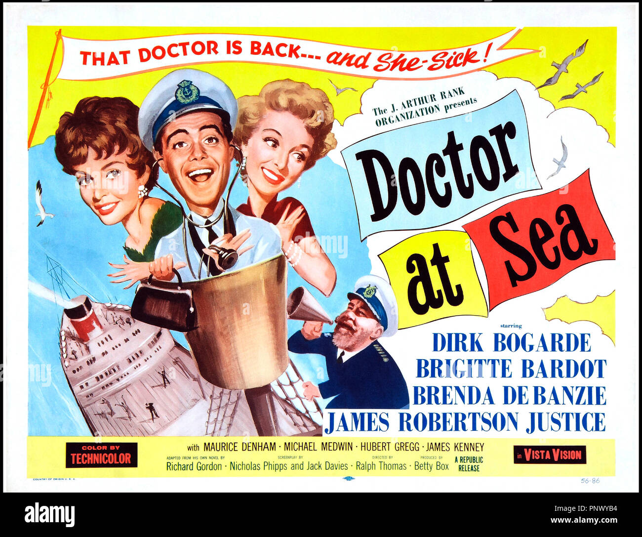 Doctor Sea 1955 Brigitte Dirk Stock Photos & Doctor Sea 1955 Brigitte ...