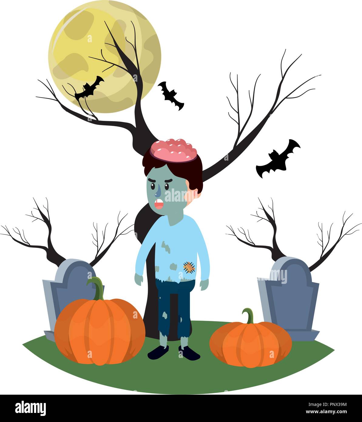 Bats in trees Stock Vector Images - Alamy