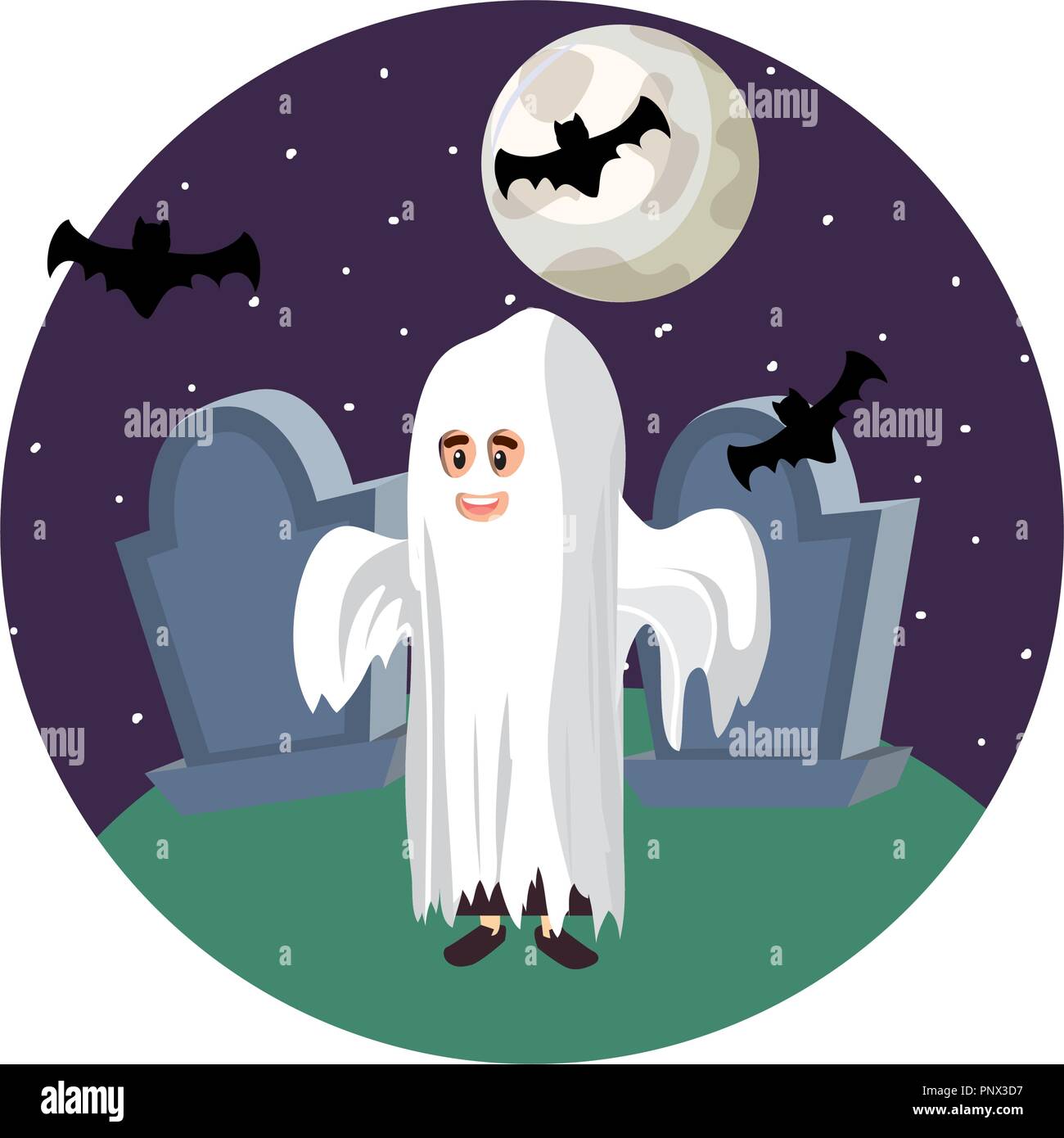 Boy ghost Stock Vector Images - Alamy