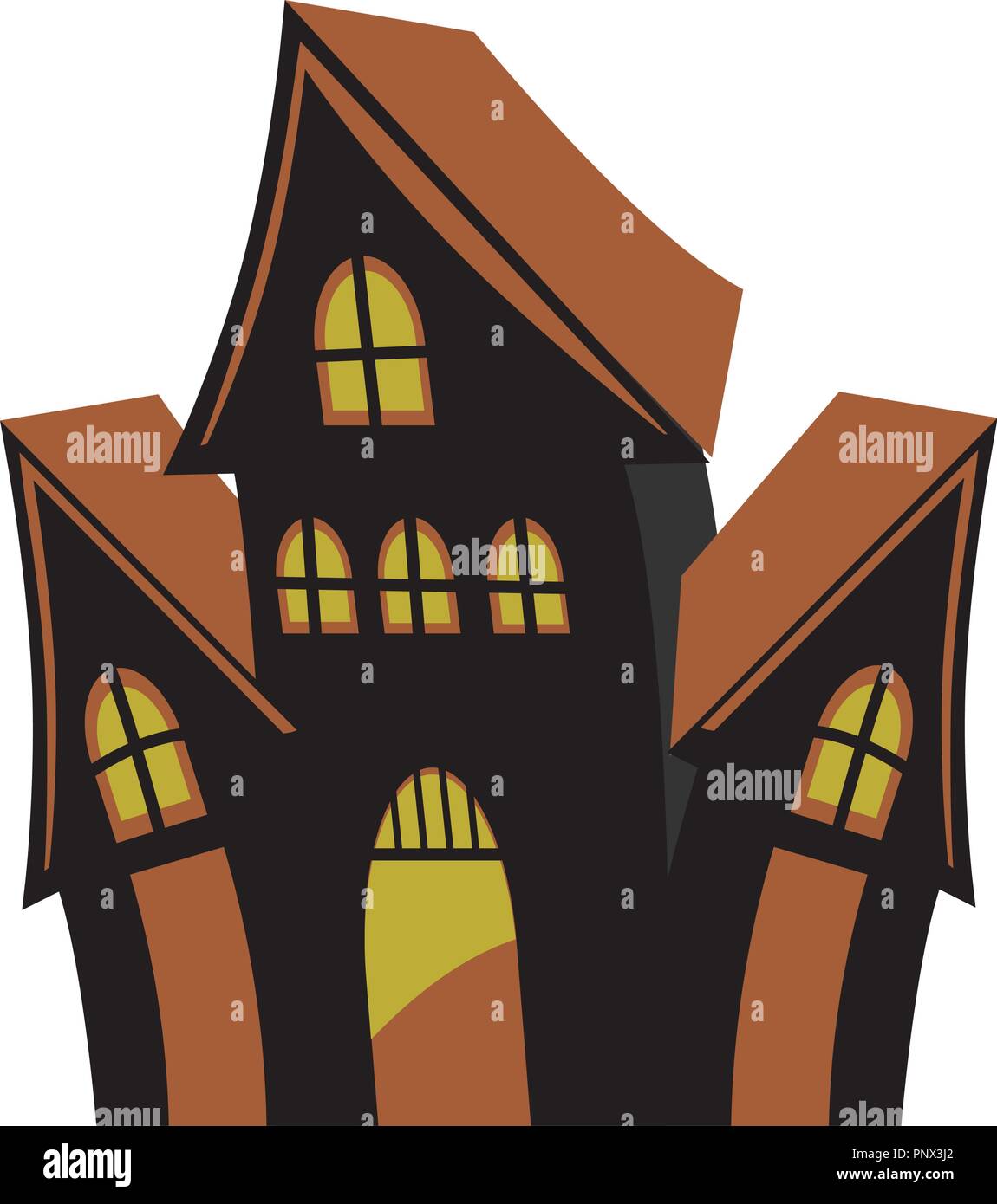 horror castle architecture to mystery style Stock Vector Image & Art ...