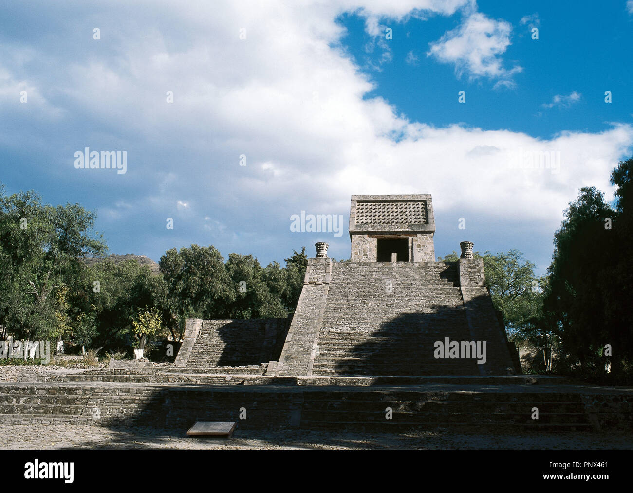 Pre-Columbian Art. Aztec. Pyramid of Santa Cecilia Acatitlan. Main ...