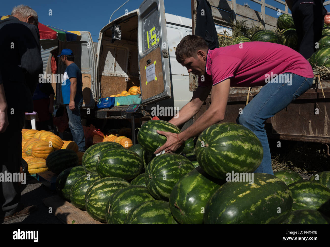 Water melon seller hi-res stock photography and images - Alamy