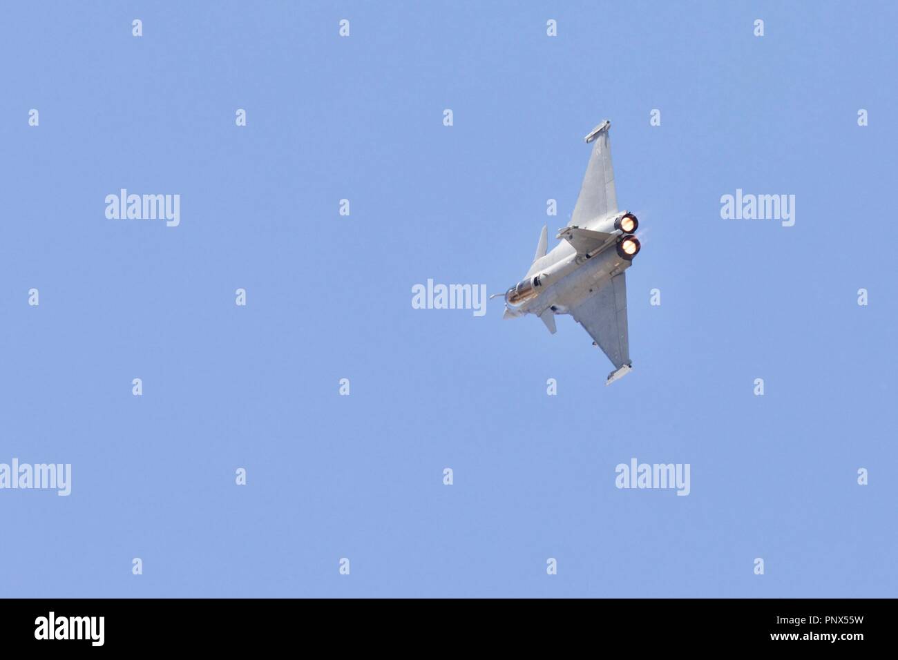 French Navy Rafale M multirole fighter jet flying at the 2018 Royal ...