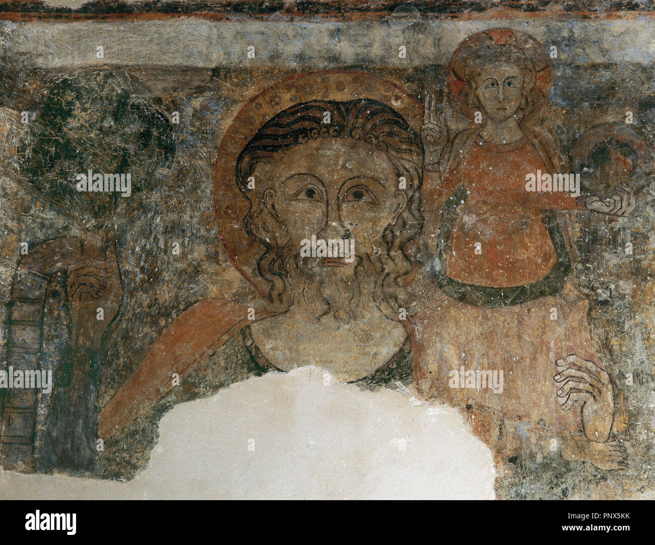 Children with mural of jesus hi-res stock photography and images - Alamy