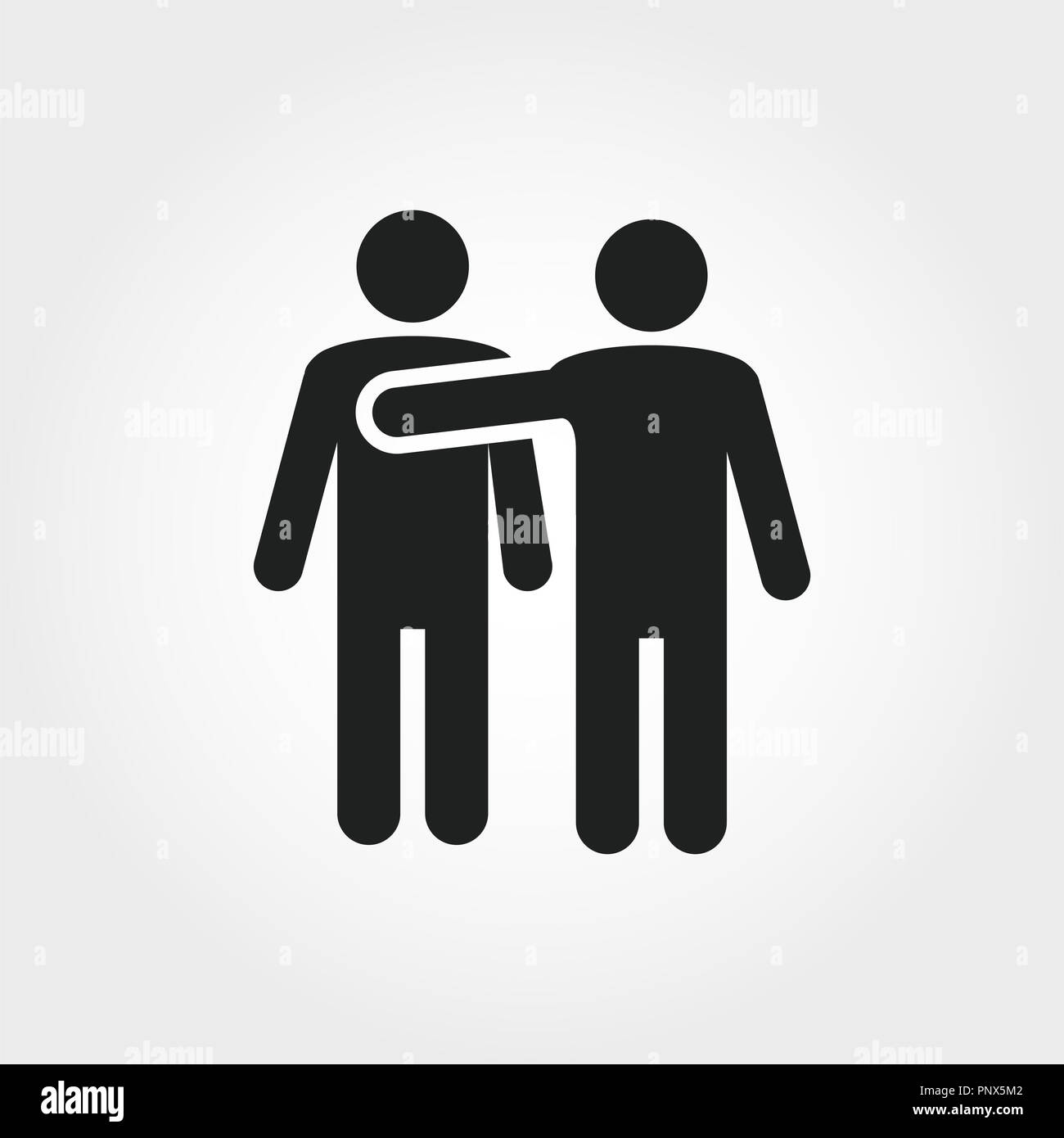 Empathy icon. Monochrome element illustration. Empathy icon design from ...