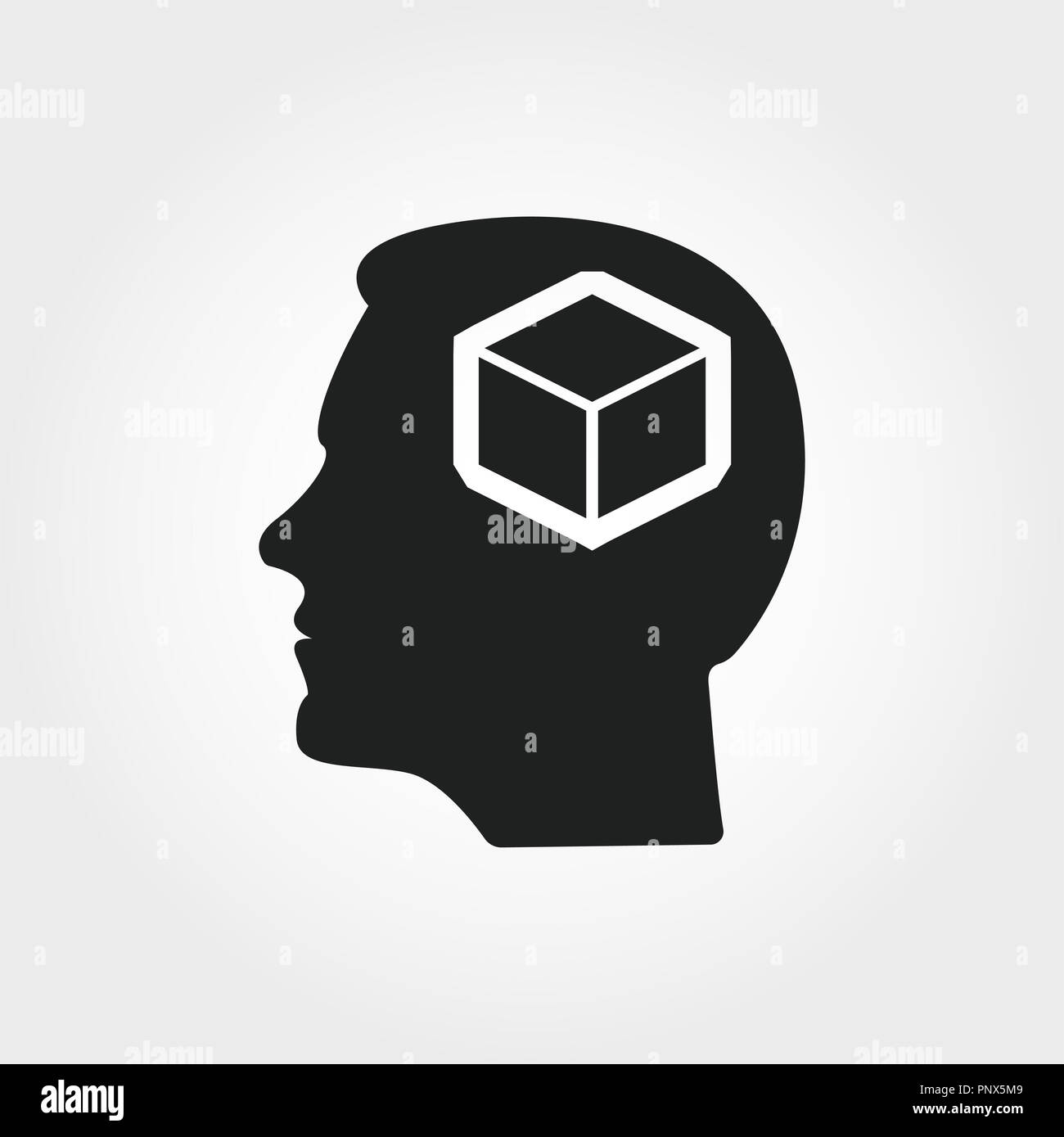 Personality icon. Monochrome element illustration. Personality icon ...