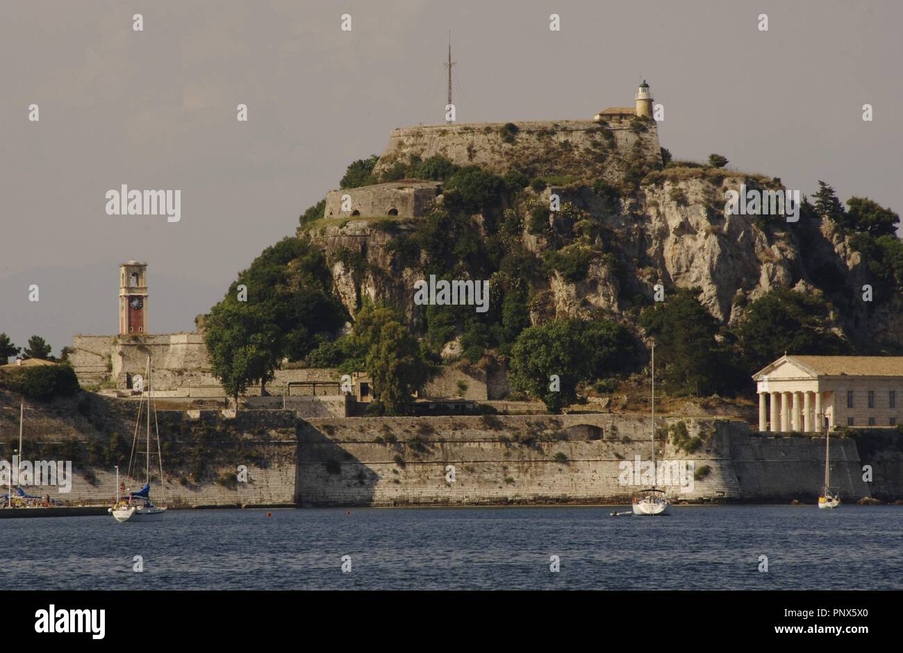 Greece. Corfu. Old Fort, built by the Venetians in the XVI century on a ...