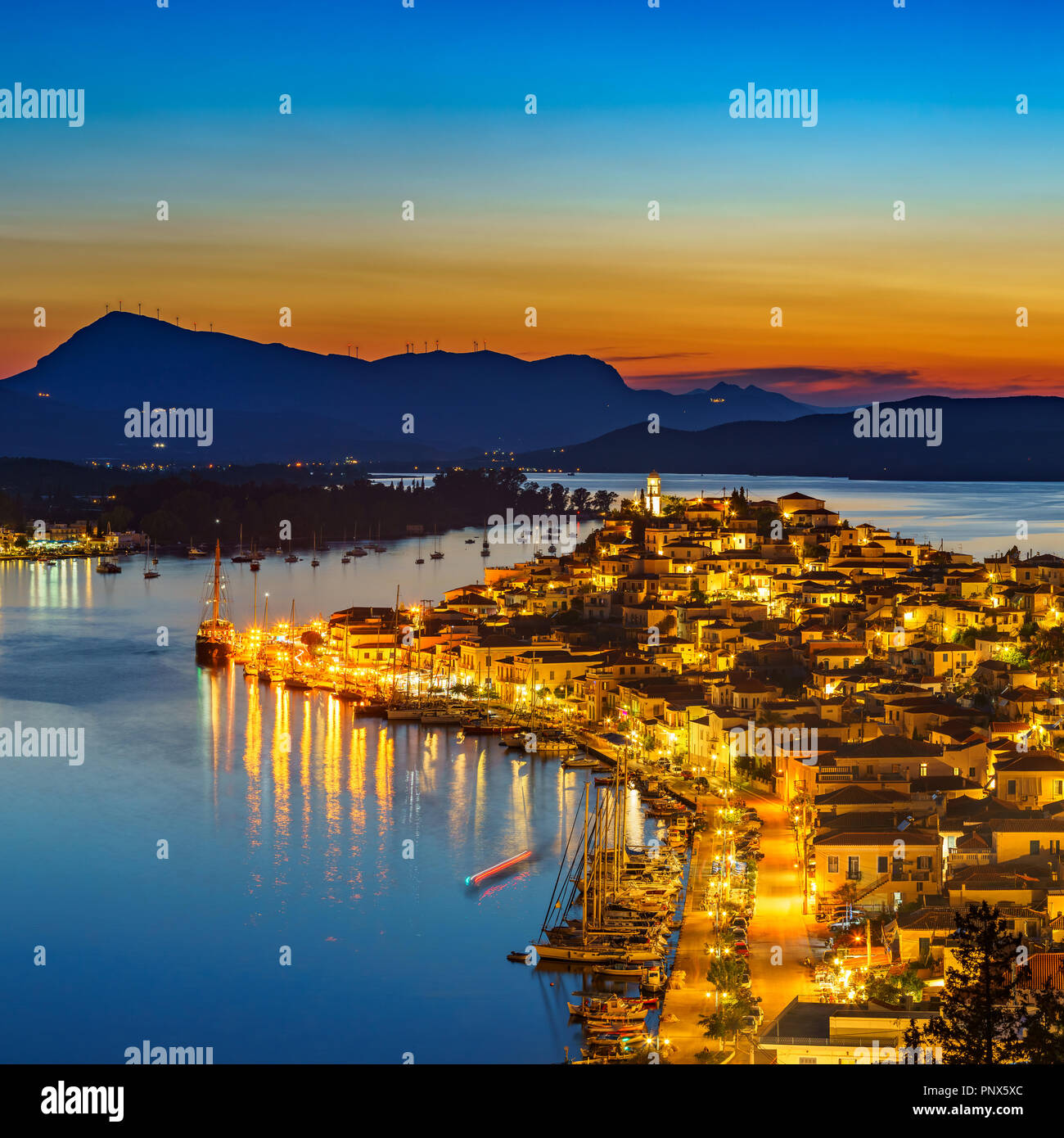 Beautiful poros town hi-res stock photography and images - Alamy