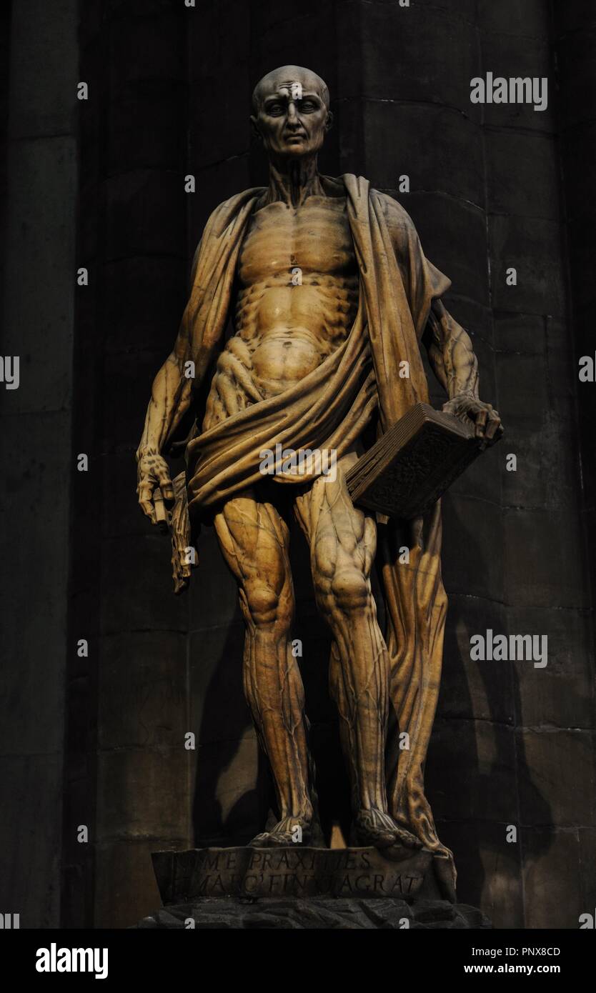 Saint bartholomew skin hi-res stock photography and images - Alamy