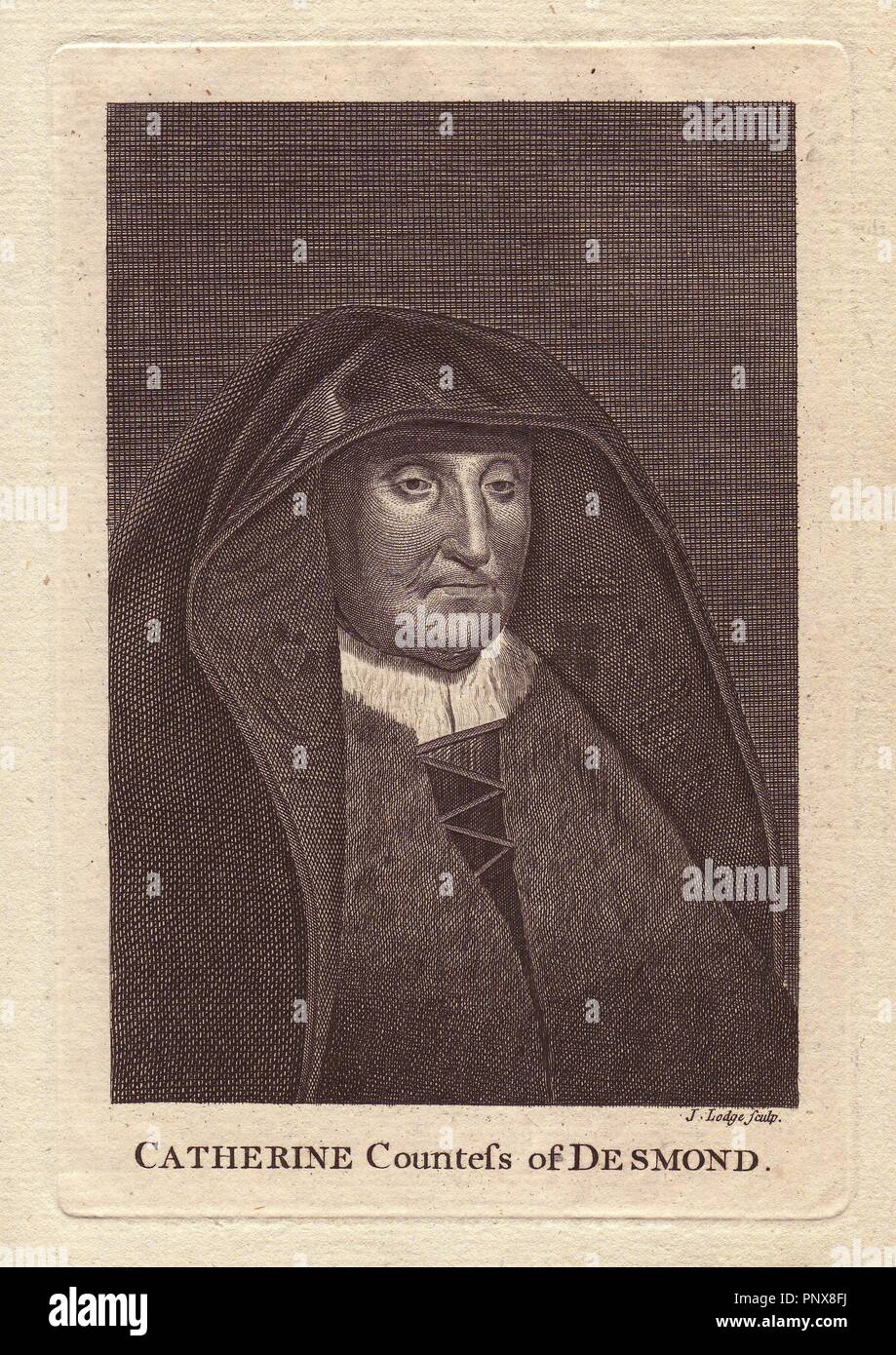 Catherine or Katherine Fitzgerald, Countess of Desmond (d. 1604), Irish ...