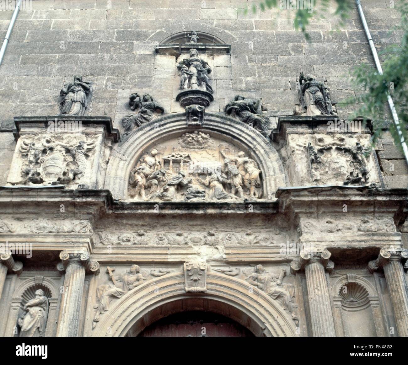 PORTADA DE LA IGLESIA DE SANTA MARIA DE CASTEJON ANTIGUO CONVENTO DE ...