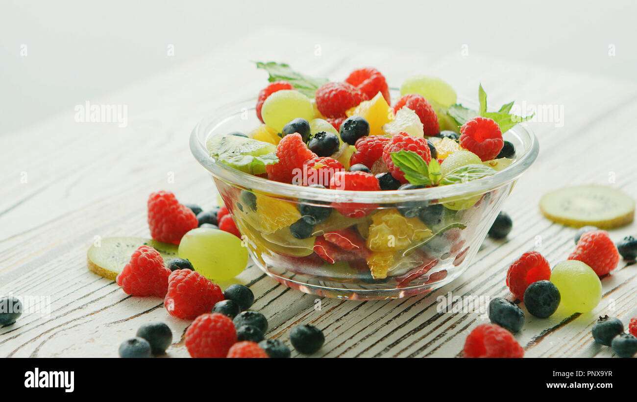 Mix fruit salad bowl hi-res stock photography and images - Alamy