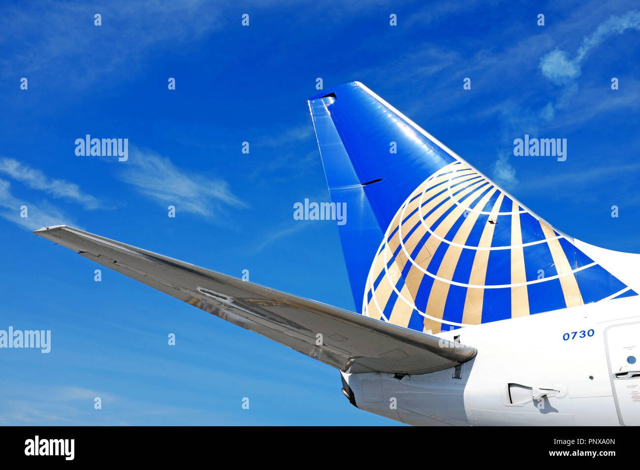 Airplane Horizontal Stabilizer High Resolution Stock Photography and ...