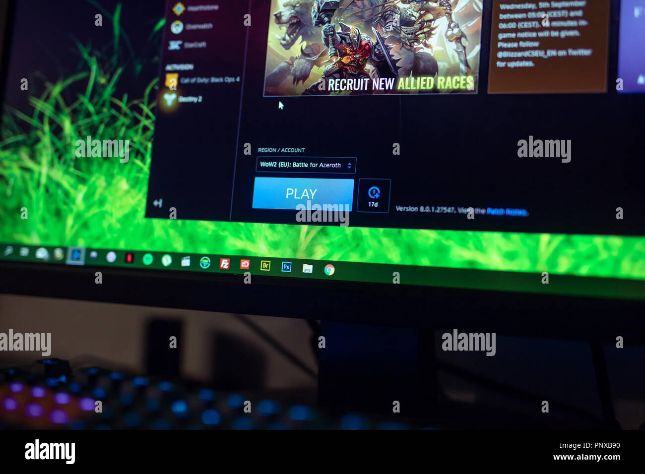 Blizzard battle net hi-res stock photography and images - Alamy