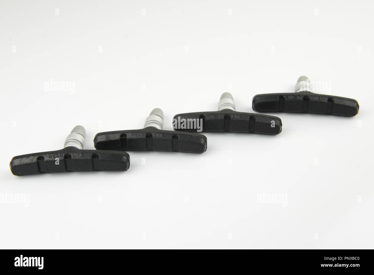 Bicycle V-brakes on isolated white background Stock Photo - Alamy