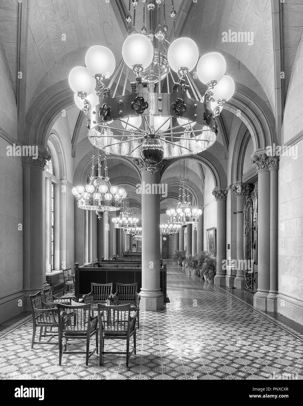 New york state capitol interior albany Black and White Stock Photos ...