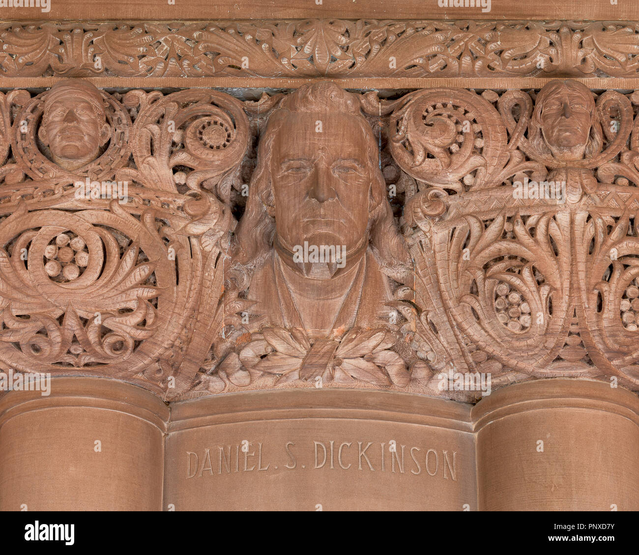 Daniel S. Dickenson is one of 77 famous individuals carved into the ...