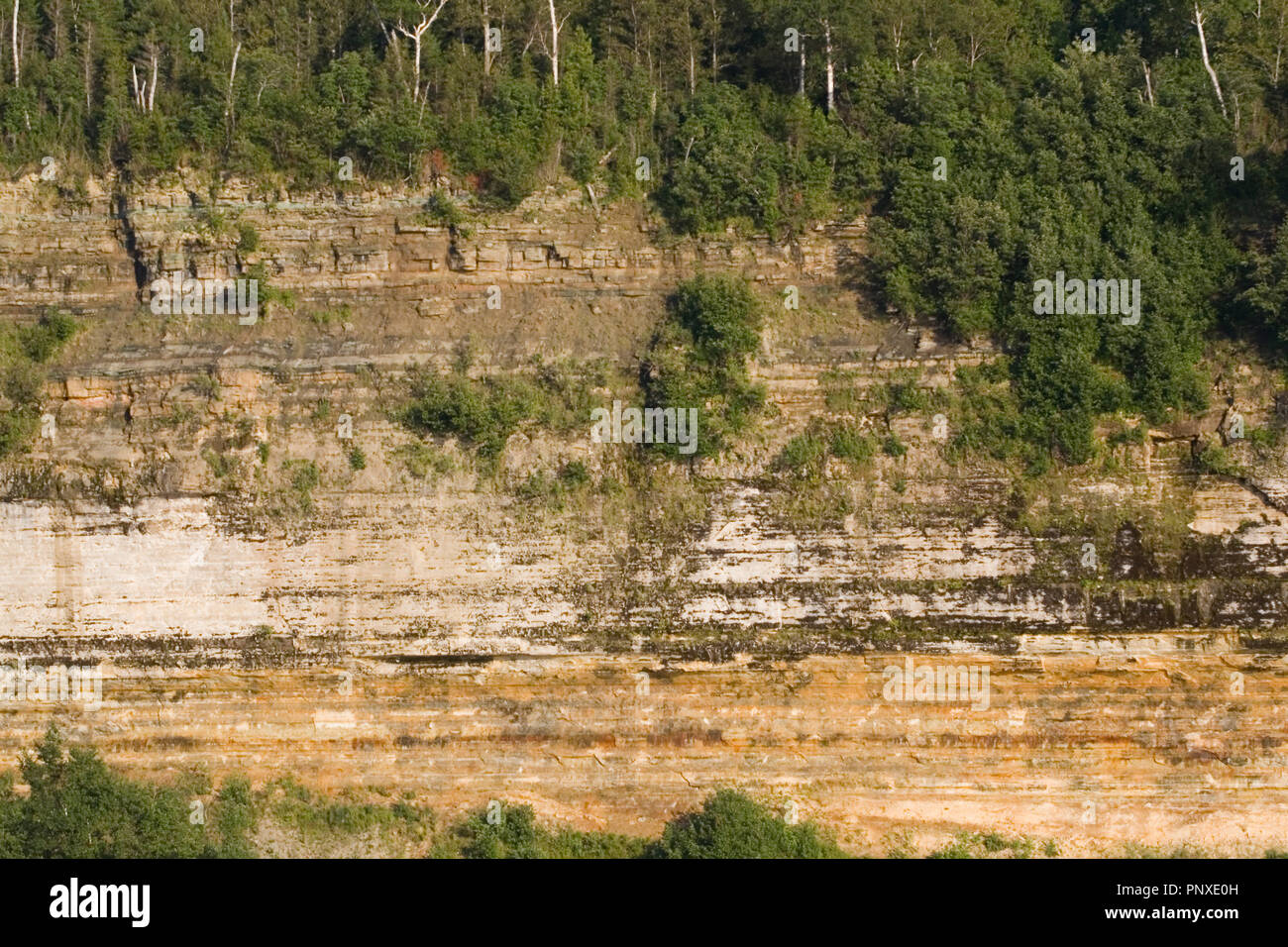 Pictured Rocks National Lakeshore Cliffs, Michigan Stock Photo - Alamy