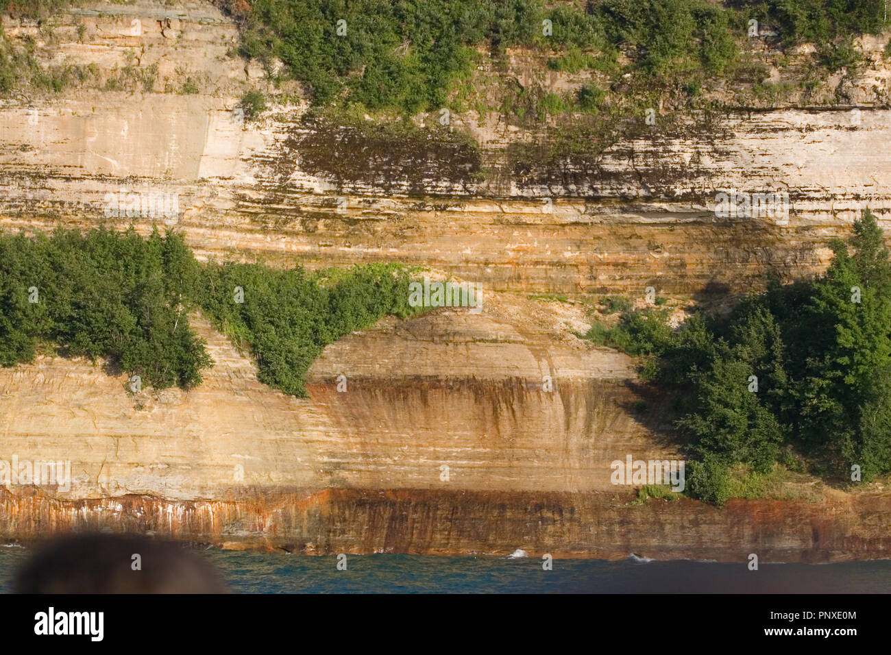Pictured Rocks National Lakeshore Cliffs, Michigan Stock Photo - Alamy