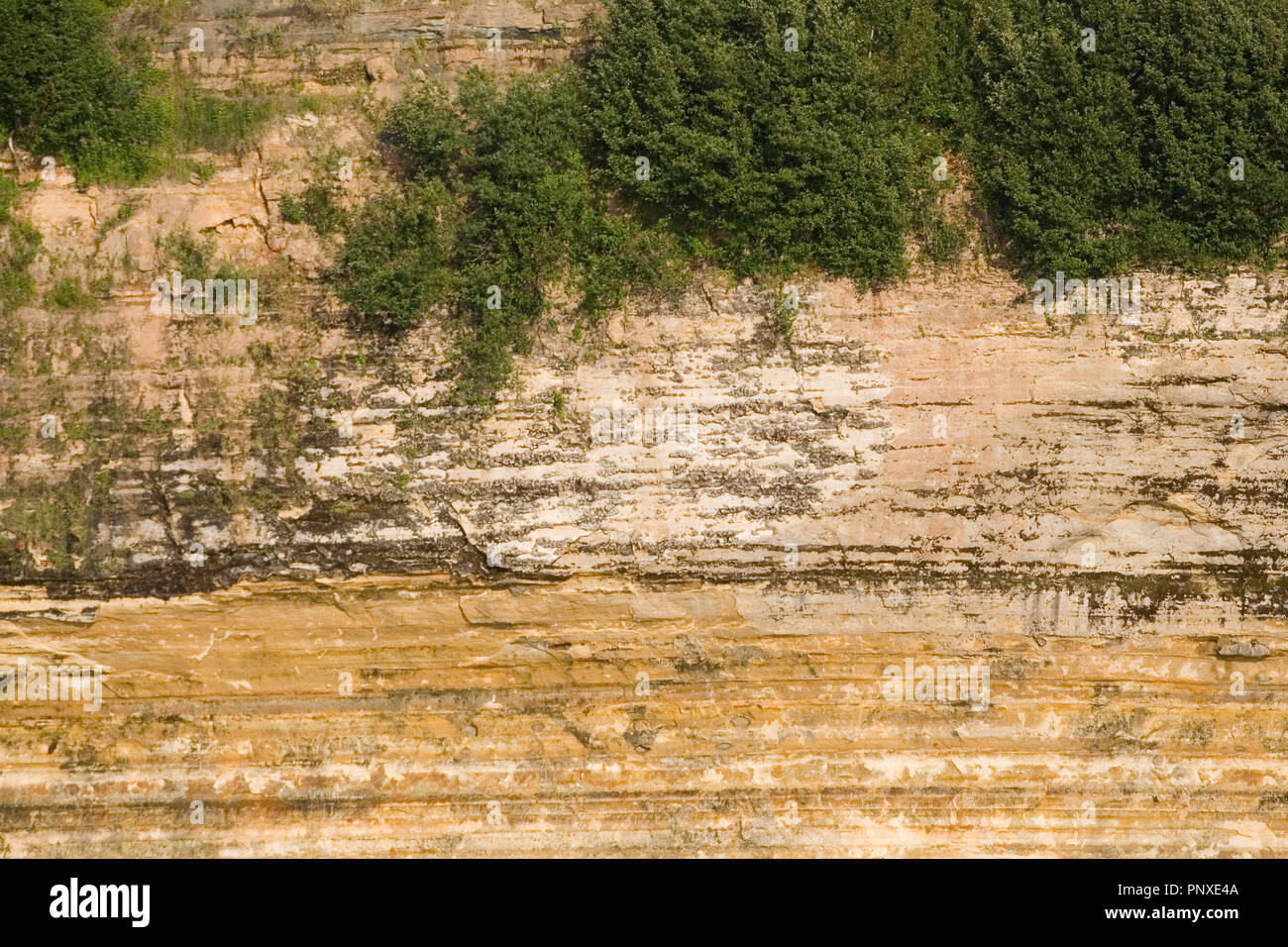 Pictured Rocks National Lakeshore Cliffs, Michigan Stock Photo - Alamy