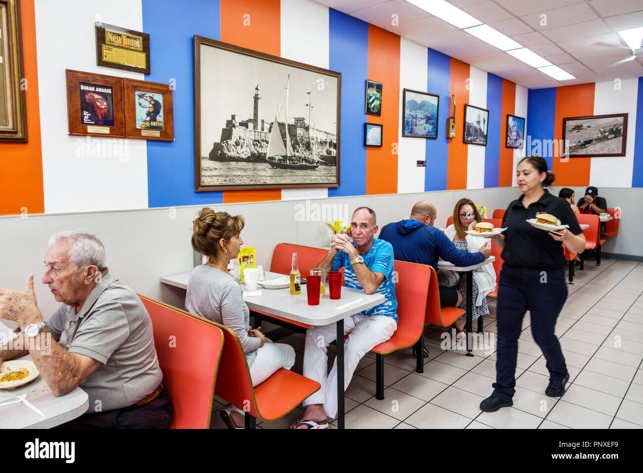 Miami Florida,Little Havana,El Rey de las Fritas,Cuban,restaurant ...