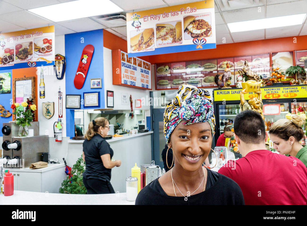 Miami Florida,Little Havana,El Rey de las Fritas,Cuban,restaurant ...