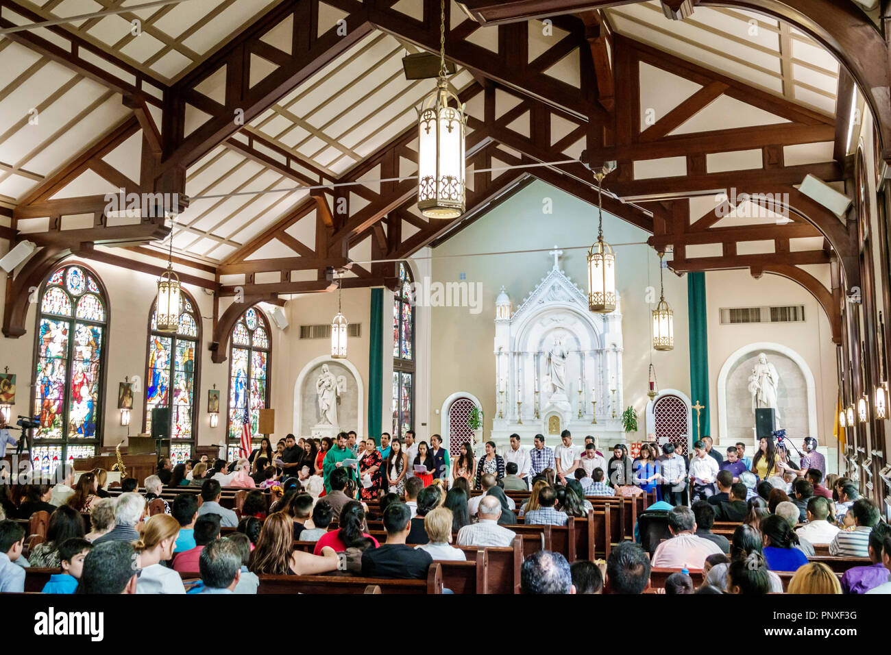 West Palm Beach Florida,St. Saint Ann Catholic Church,Sunday service ...