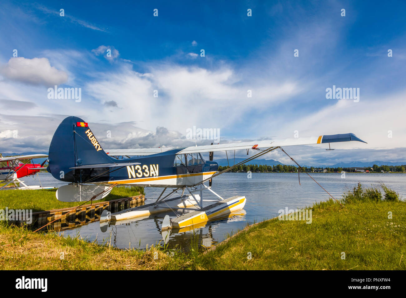 Seaplane or floatplane at Lake Hood Seaplane Base the world's busiest ...