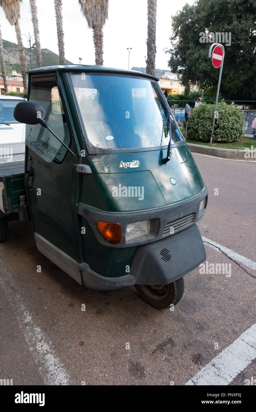 Three wheeled pickup sardinia hi-res stock photography and images - Alamy