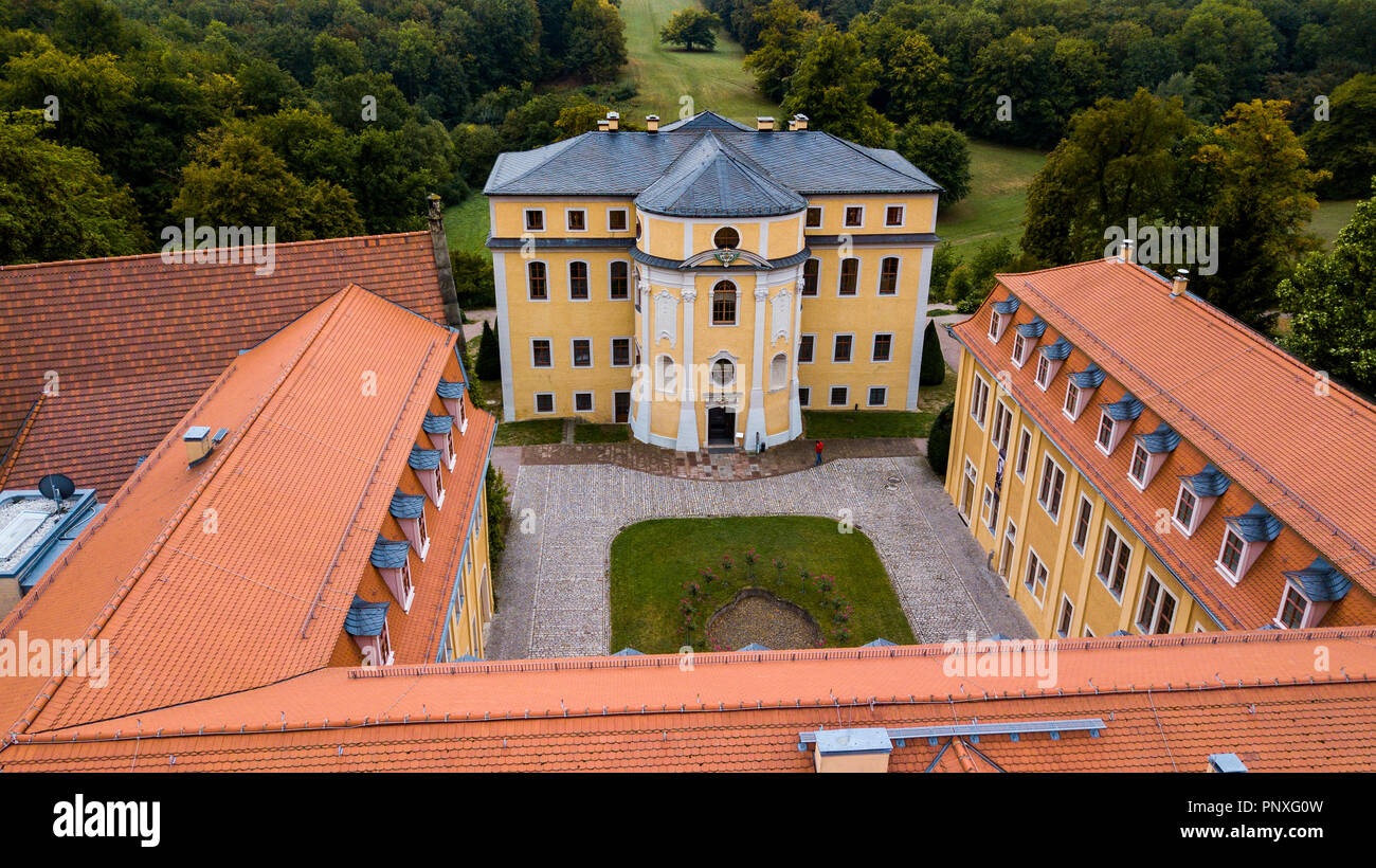 Schloss Ettersburg Castle, Ettersburg, Weimar, Thuringia, Germany Stock ...