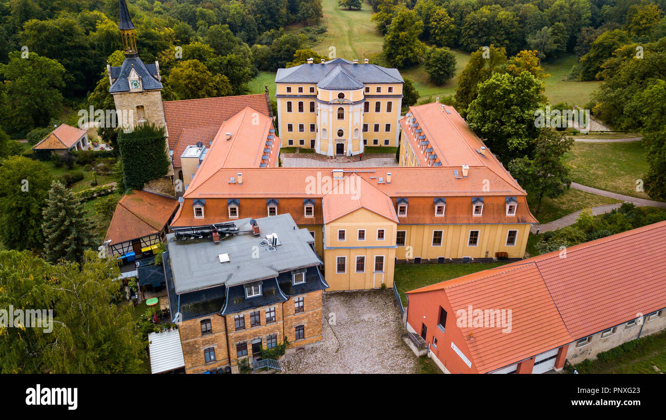Schloss Ettersburg Castle, Ettersburg, Weimar, Thuringia, Germany Stock ...