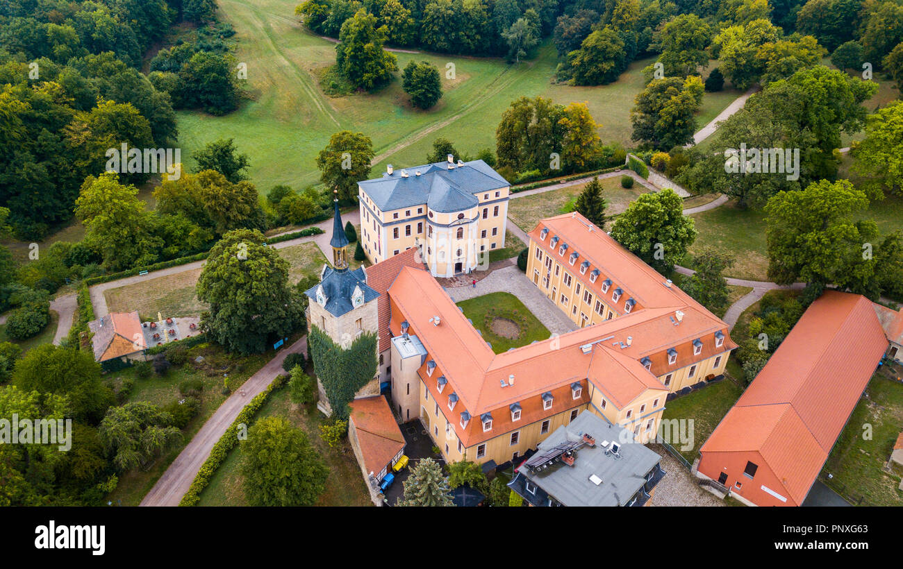 Schloss Ettersburg Castle, Ettersburg, Weimar, Thuringia, Germany Stock ...