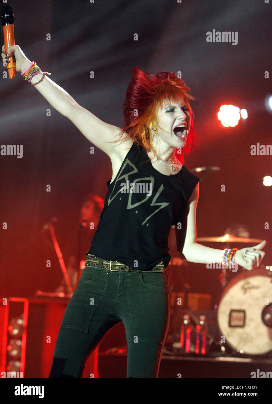 Hayley Williams performs with Paramore in concert on the 2010 Honda ...