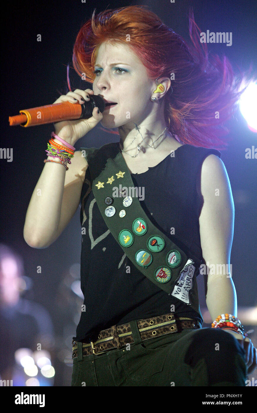 Hayley Williams performs with Paramore in concert on the 2010 Honda ...