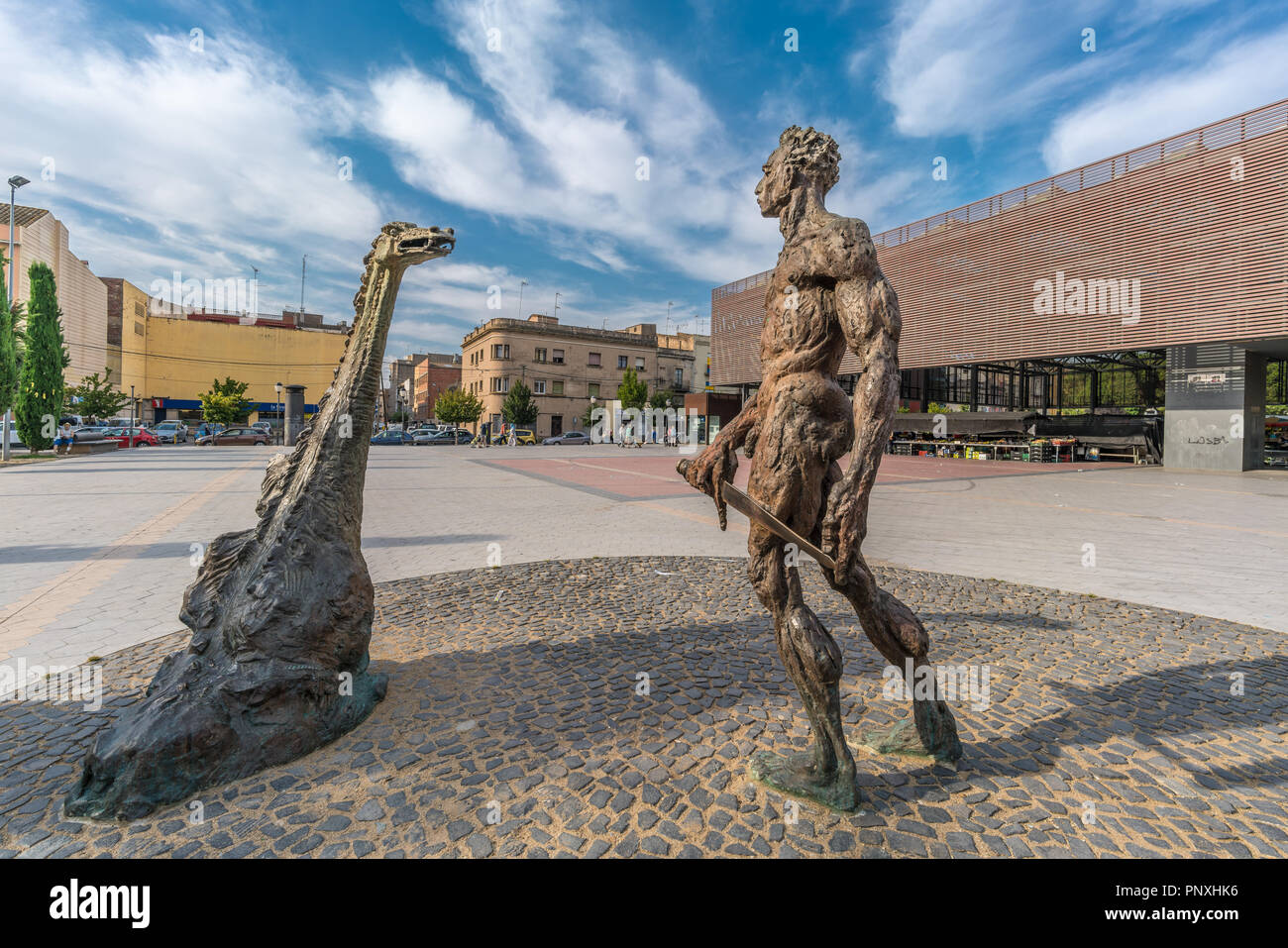 Figueras, Spain - 28 July 2018: (San Jorge y el dragon) Saint George ...