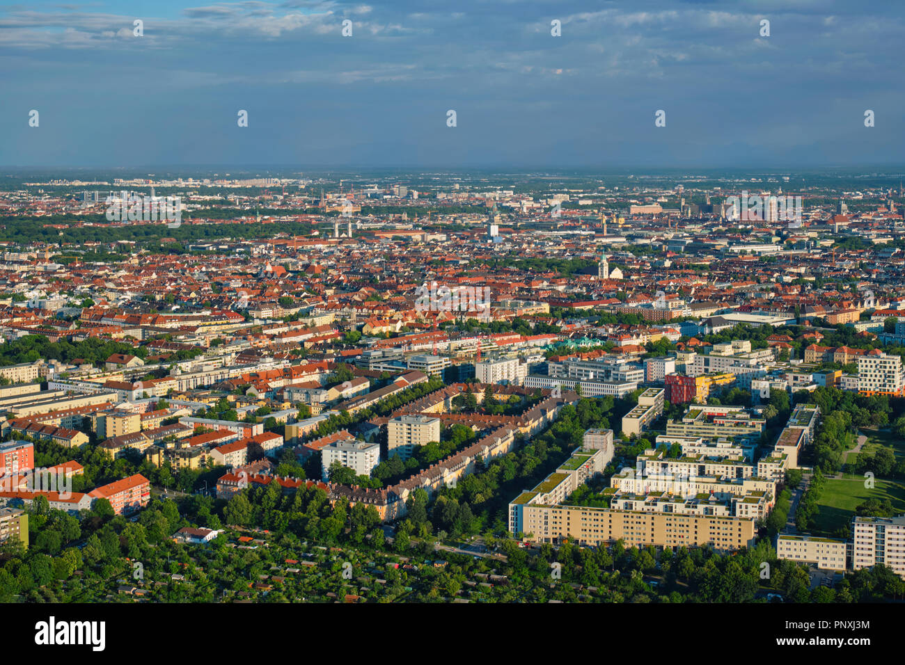 Aerial view of Munich. Munich, Bavaria, Germany Stock Photo - Alamy