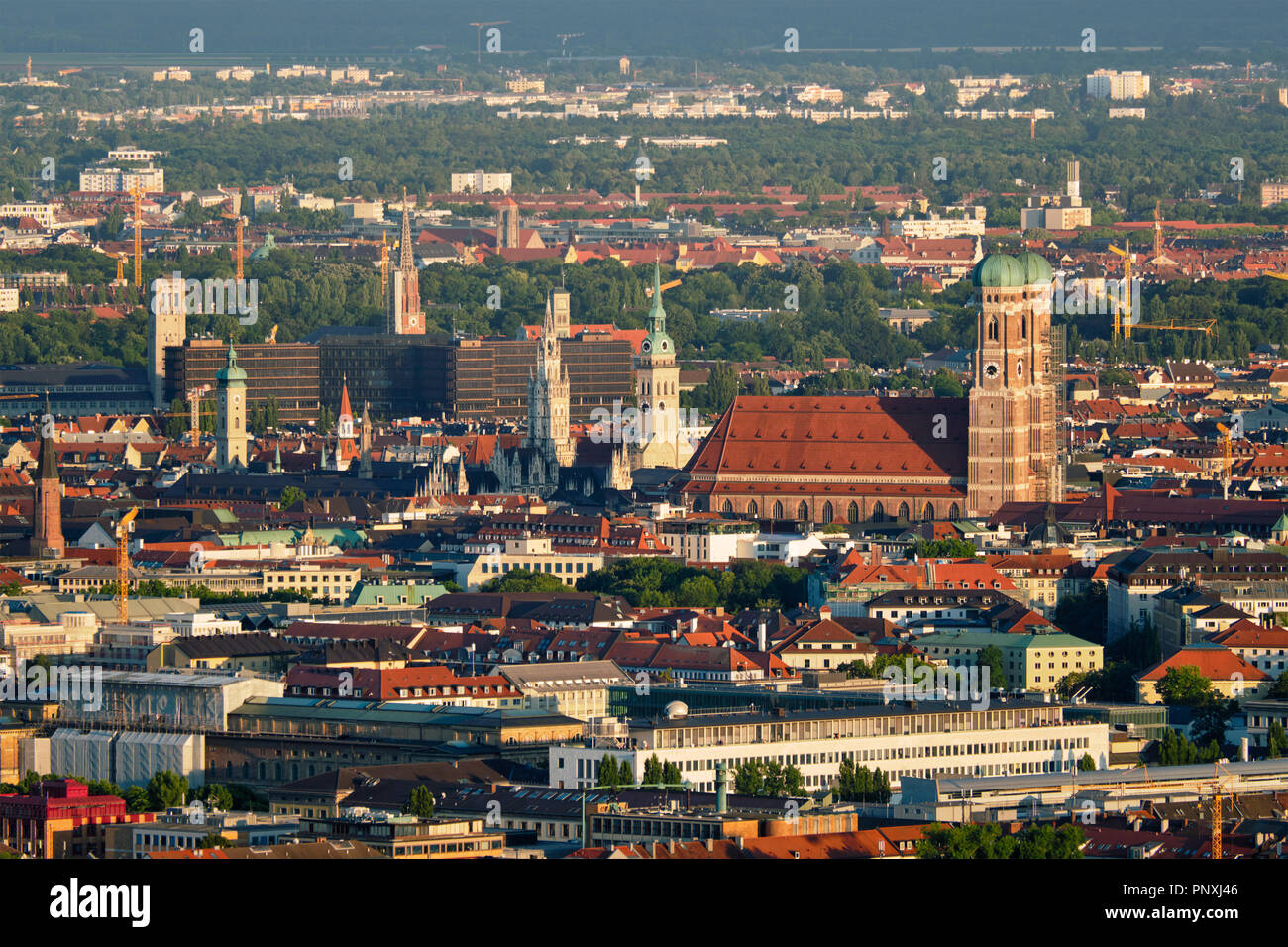 Aerial view of Munich. Munich, Bavaria, Germany Stock Photo - Alamy