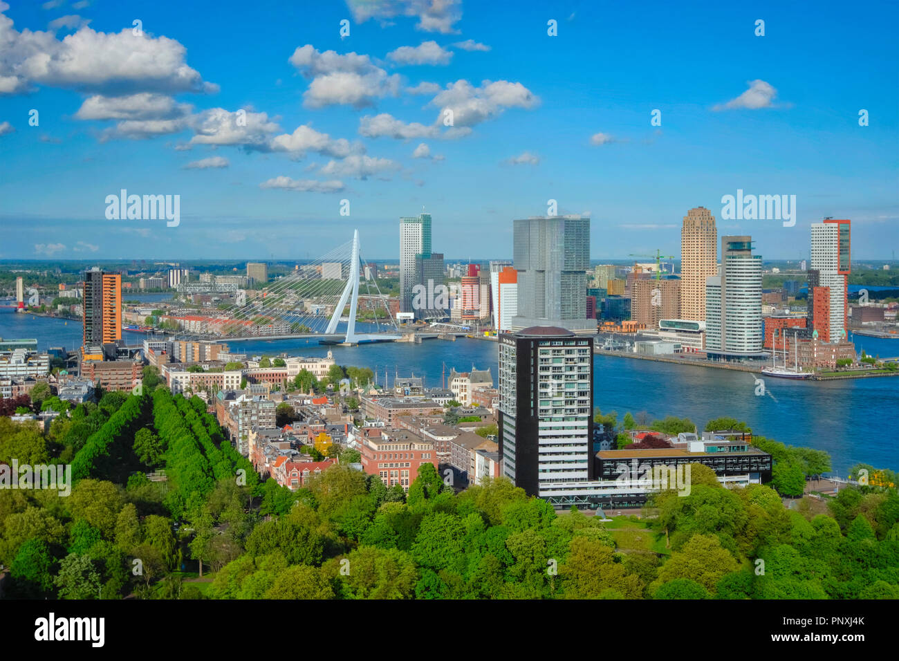 Rotterdam aerial view of the city hi-res stock photography and images ...