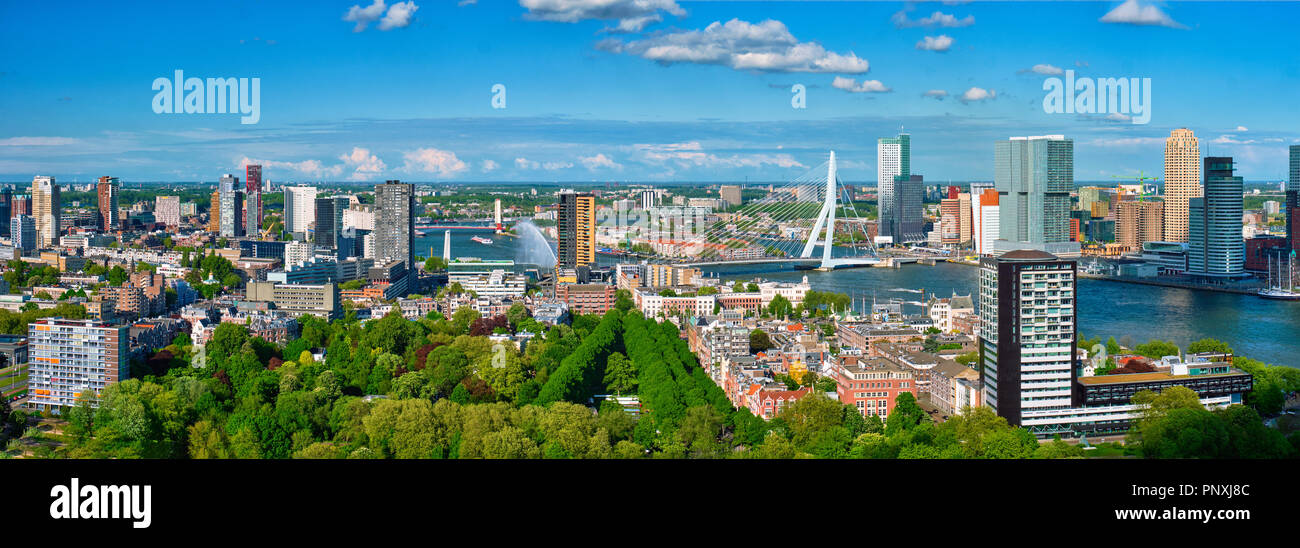 Rotterdam skyline aerial hi-res stock photography and images - Alamy