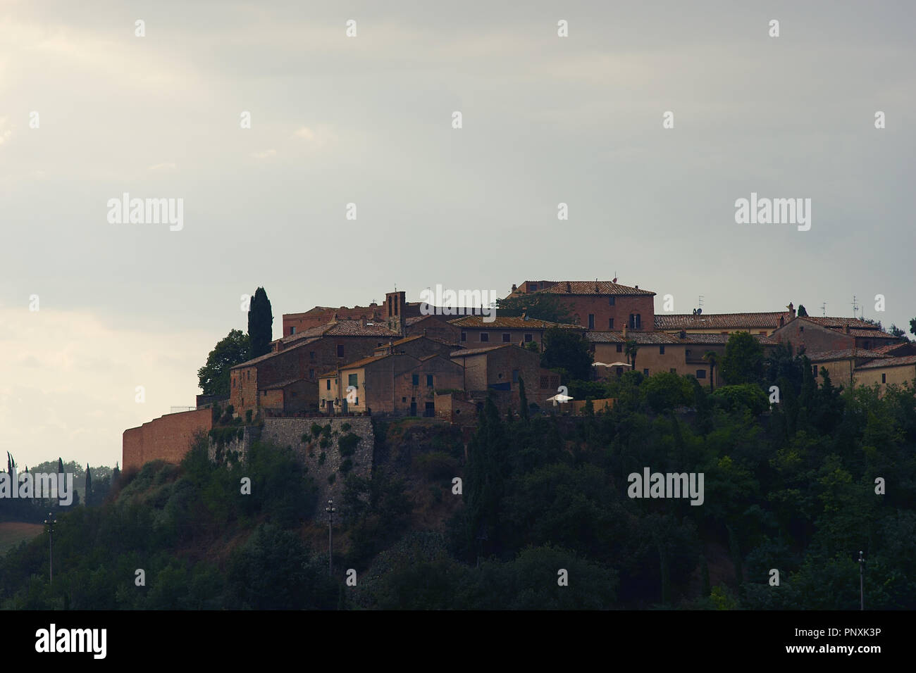 Village of San Giovanni d'Asso, Tuscany, Italy Stock Photo - Alamy