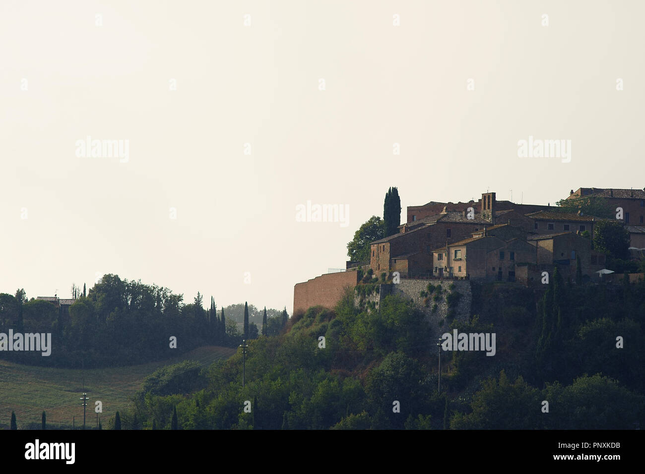 Village of San Giovanni d'Asso, Tuscany, Italy Stock Photo - Alamy