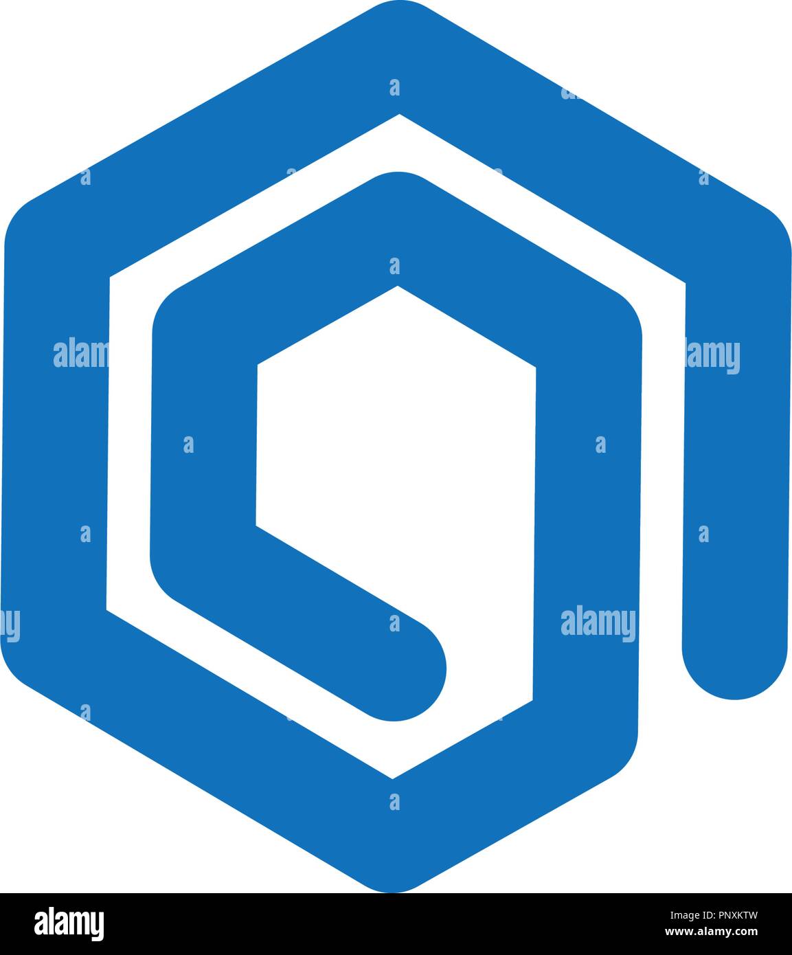 Hexagon logo hi-res stock photography and images - Alamy