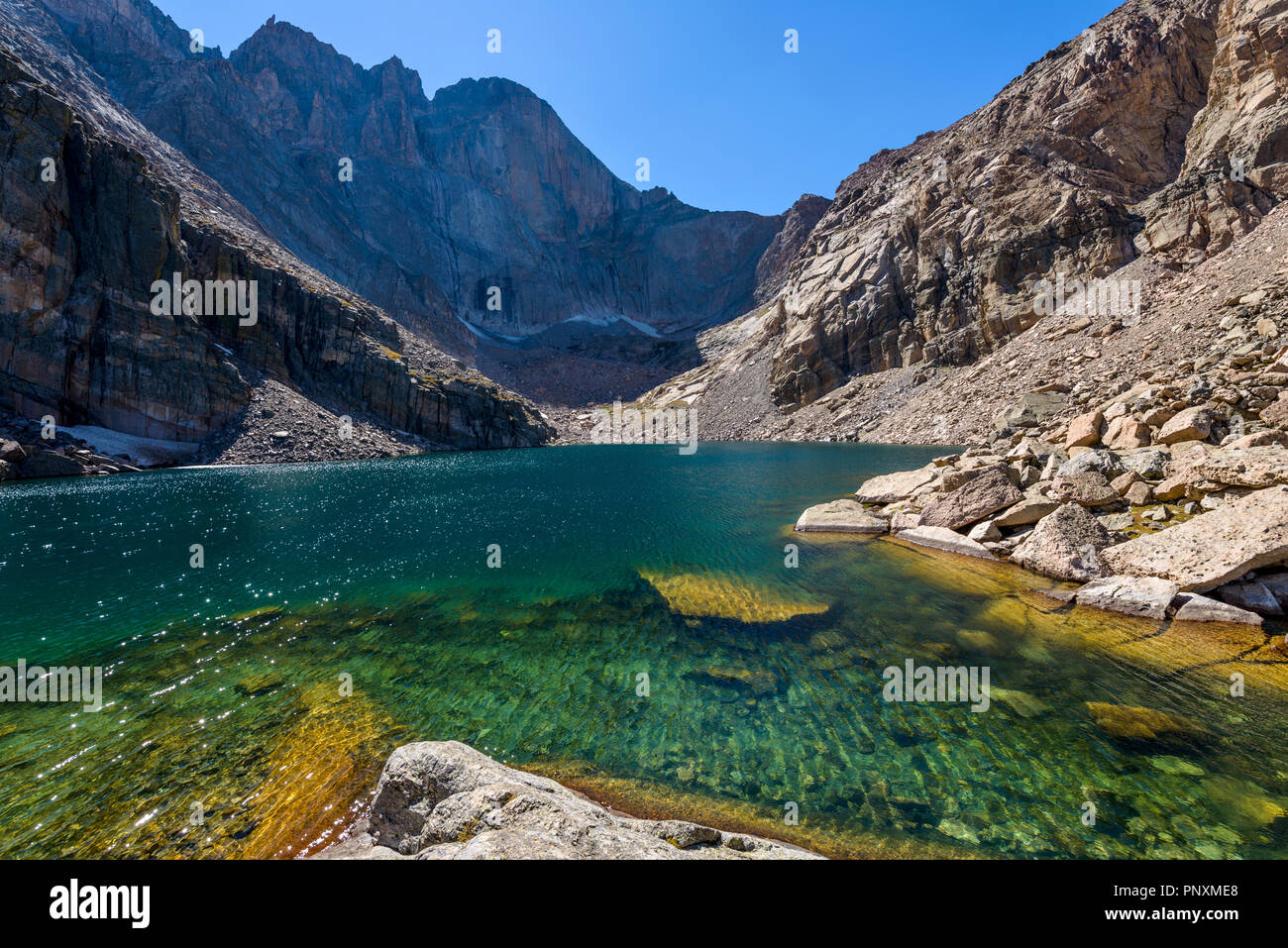 Chasm lake rocky hi-res stock photography and images - Alamy