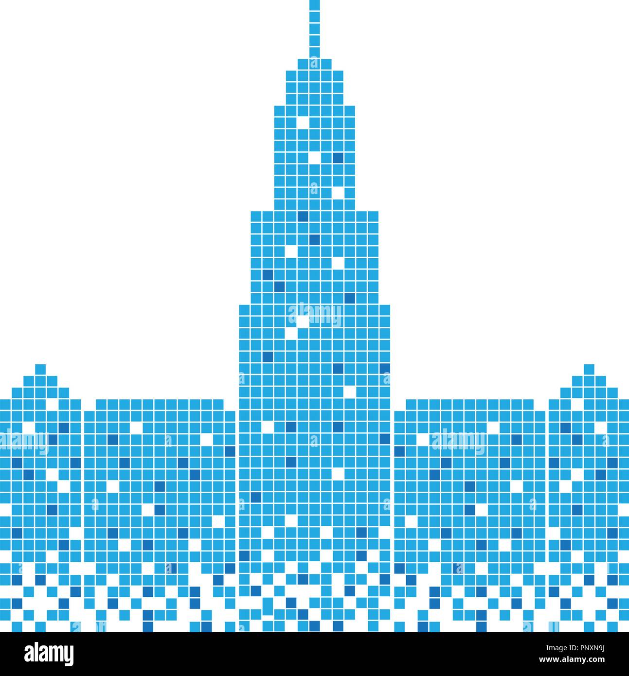 Pixel tower Stock Vector Images - Alamy