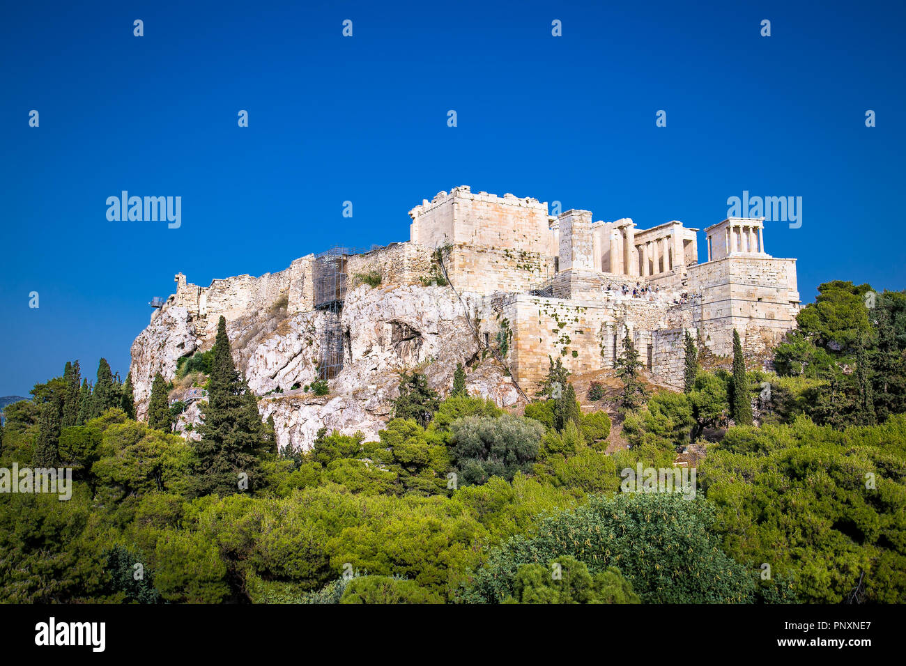Acropolis of Athens, Greece. It is the main landmark of Athens. Scenic ...