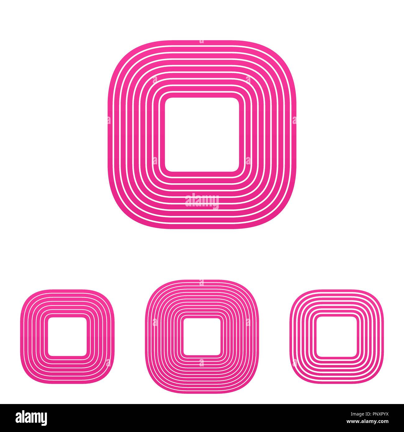 4 square logo hi-res stock photography and images - Alamy