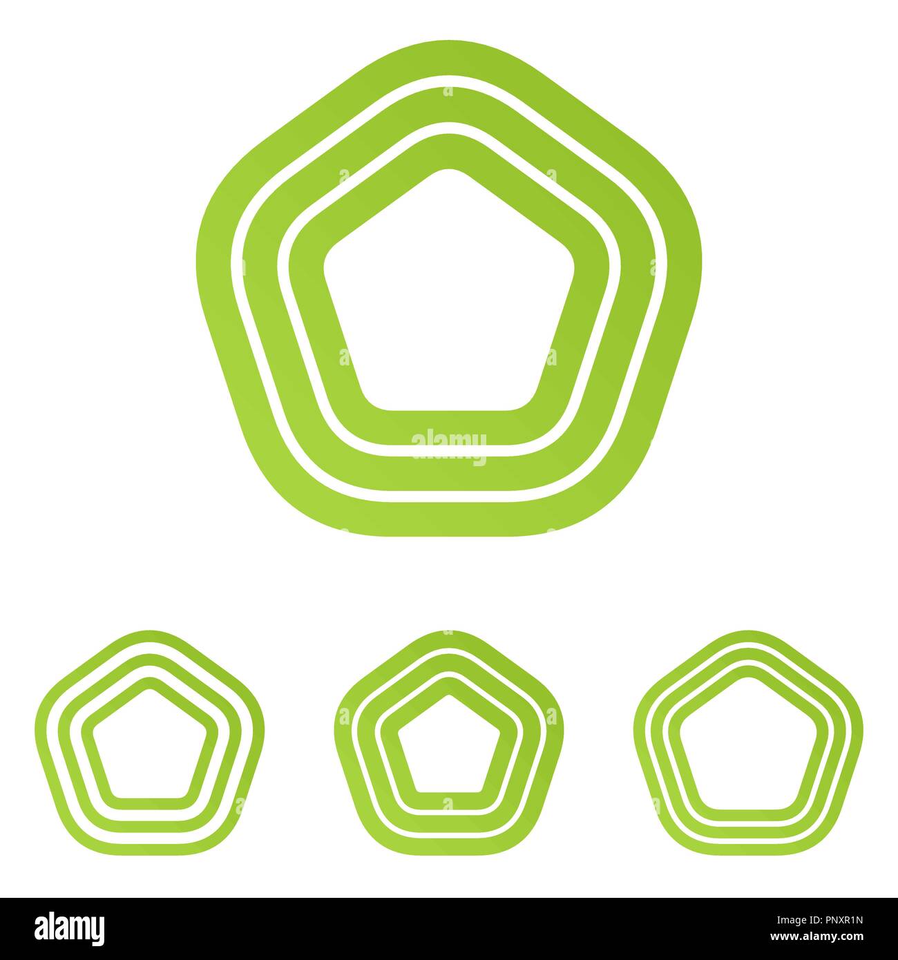 Collection of abstract pentagon logo design hi-res stock photography ...