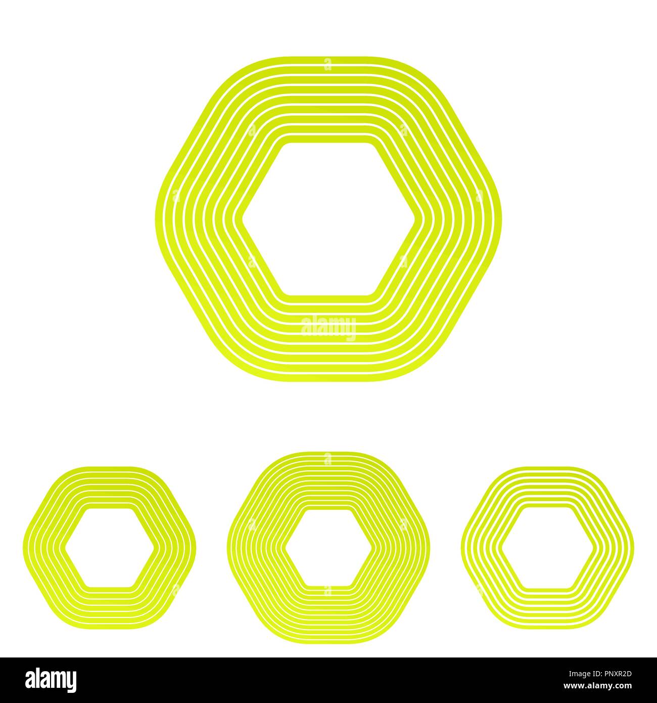 Hexagon logo hi-res stock photography and images - Alamy